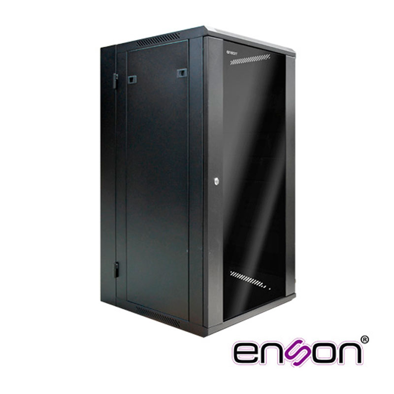 ENS-RKGU22PRO, Gabinete cerrado puerta de cristal 22UR