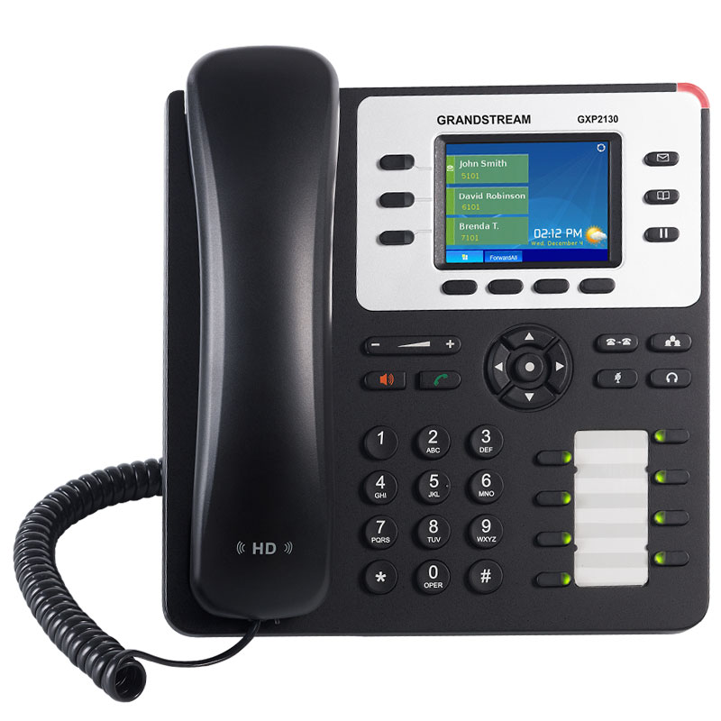 Mayorista Grandstream, GXP2130, Teléfono IP HD, 3 SIP/Líneas, PoE, 8 ...